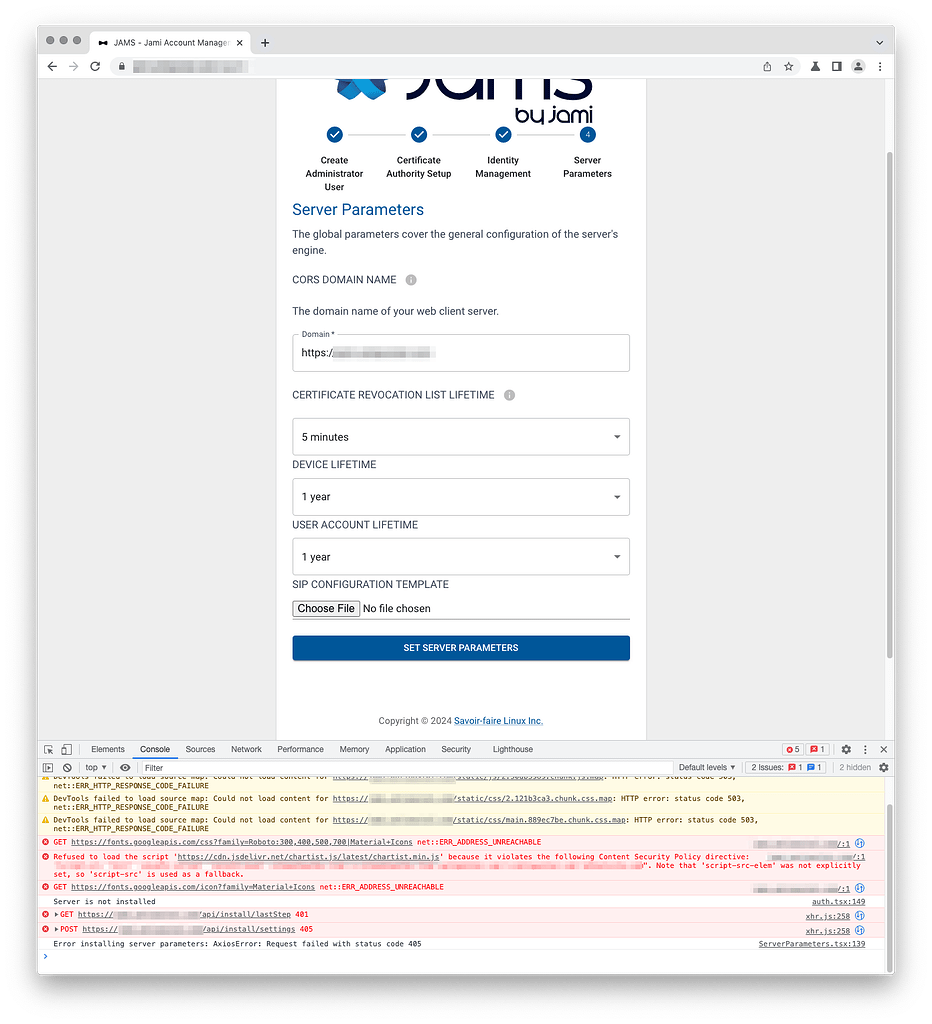 What is the SIP template I need to finish the setup? - JAMS - Jami Forum